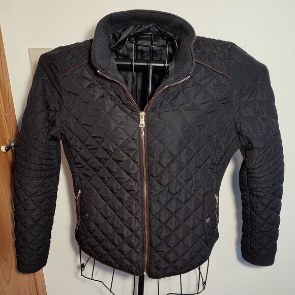 Love Tree | Jackets & Coats | Love Tree Black Diamond Quilted Winter ...